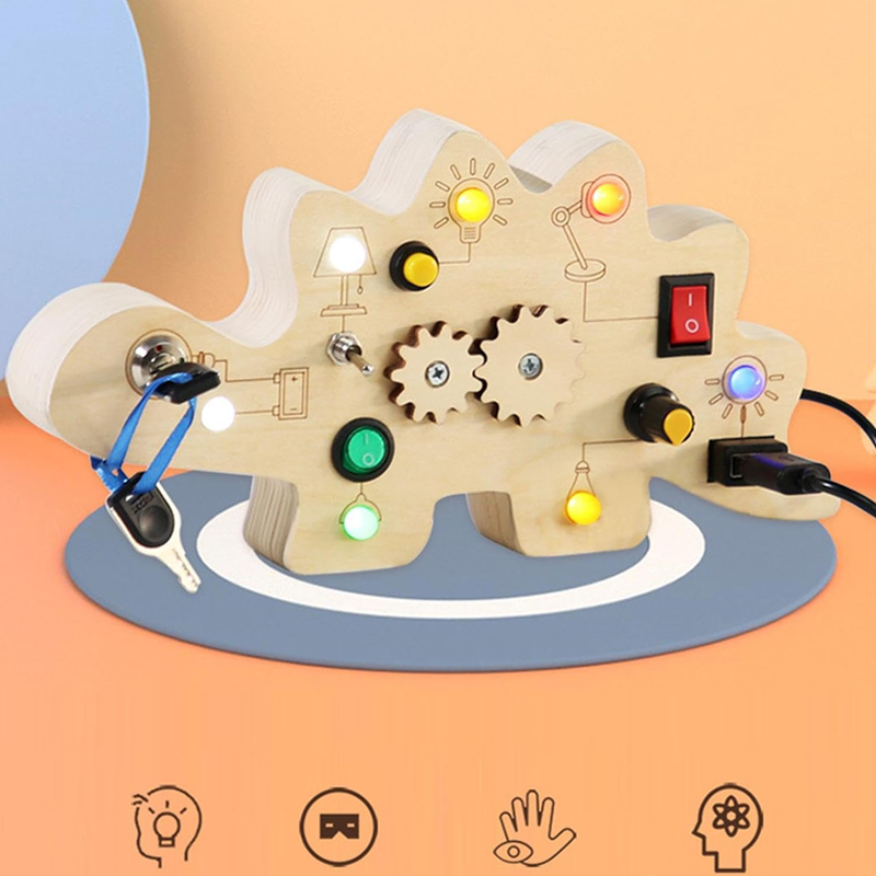 Wooden Sensory Switch Activity Board for Kids – getvente